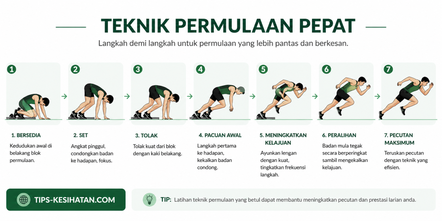 Sukan Lari Pecut - Teknik, Gaya dan Latihan - Tips Kesihatan